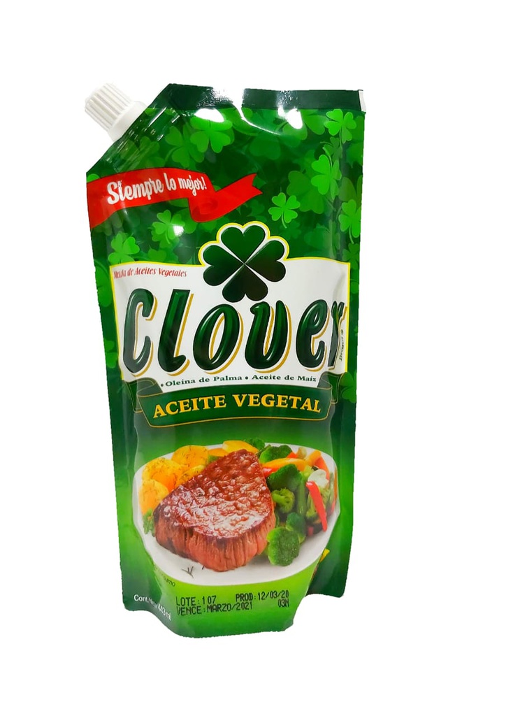 ACEITE CLOVER DOY PACK 16OZ | Supermercado El Éxito